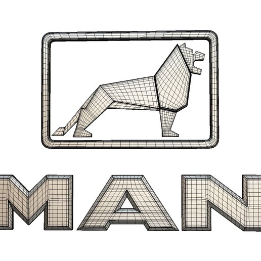 Download 3DS file man logo 2 • 3D printable model ・ Cults