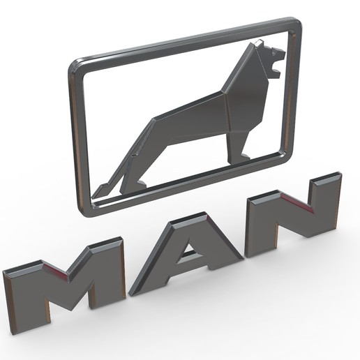 Download 3DS file man logo 2 • 3D printable model ・ Cults