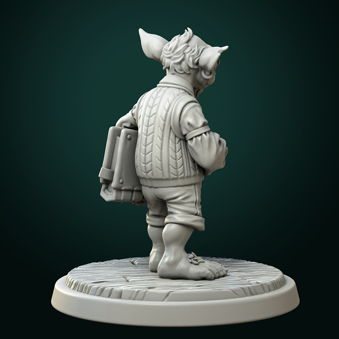 STL file Goblin librarian pre-supported・3D printable model to download ...