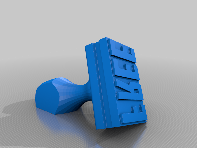 Free 3D file Cleveland Free Stamp・3D printer design to download・Cults