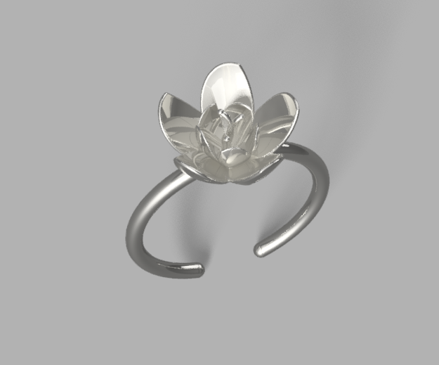Free STL file Flower ring・3D print object to download・Cults