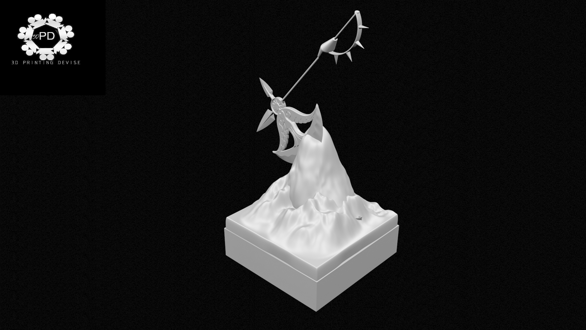 Free 3D file Divine axe・3D printer design to download・Cults