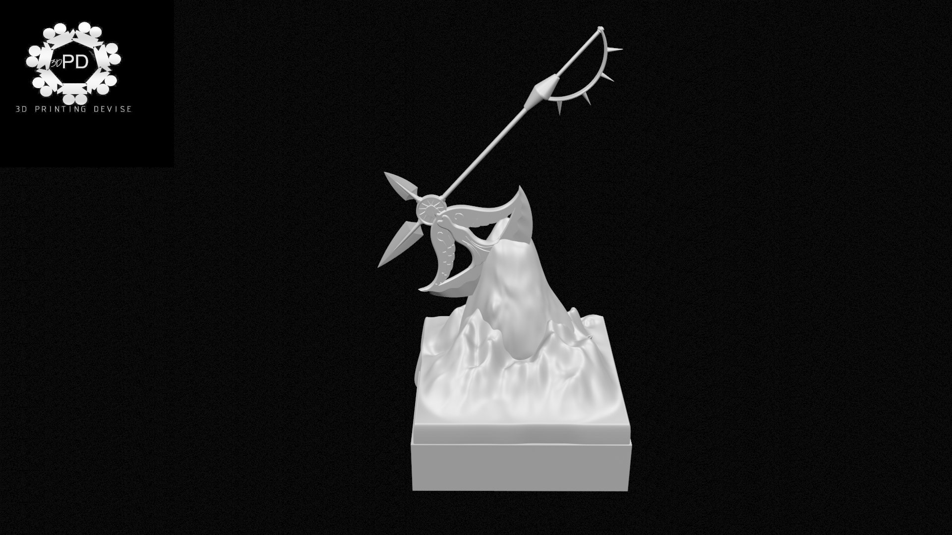 Free 3D file Divine axe・3D printer design to download・Cults