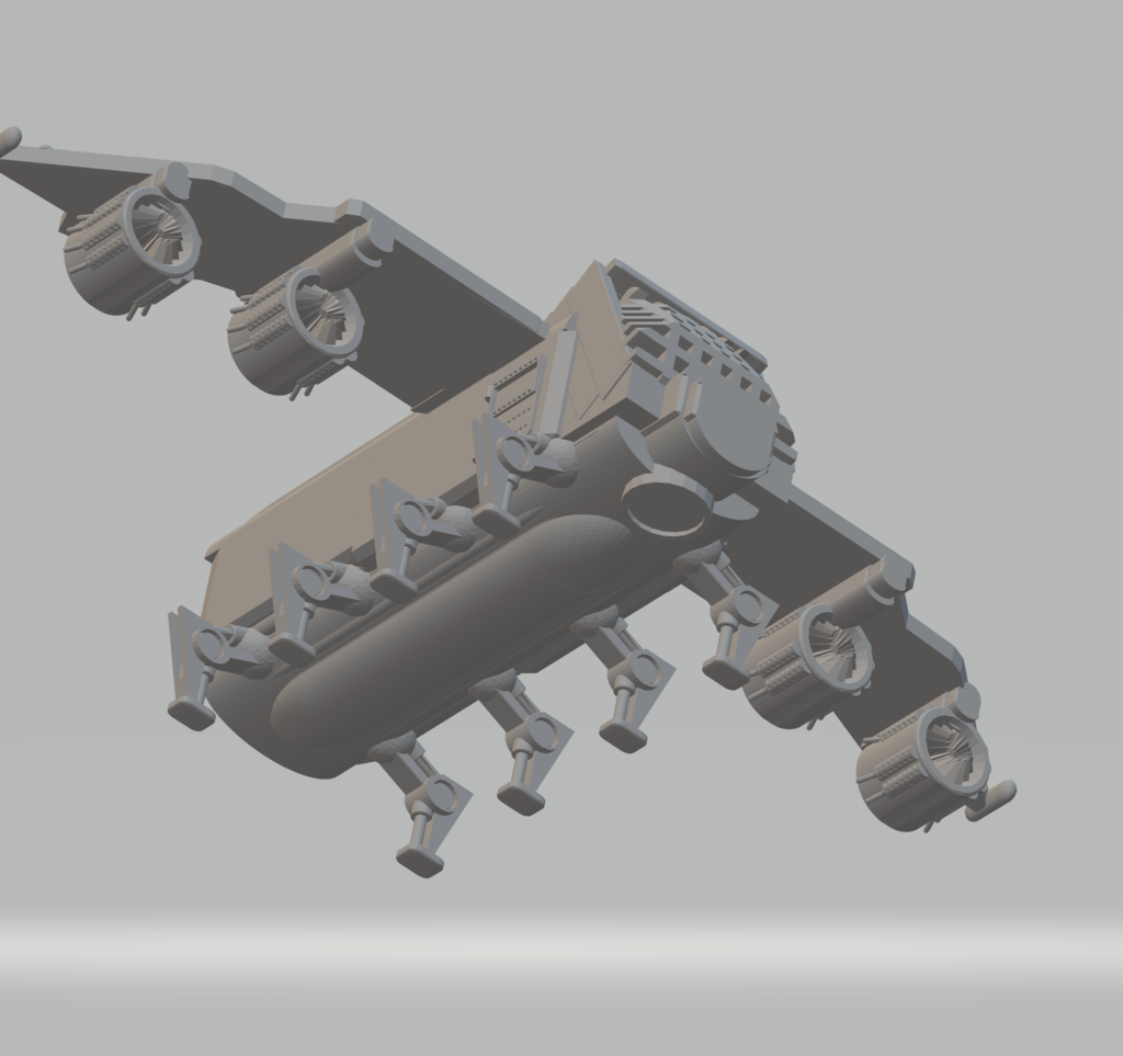 Free 3D file FHW: Proto type Flying transport・3D printable design to ...