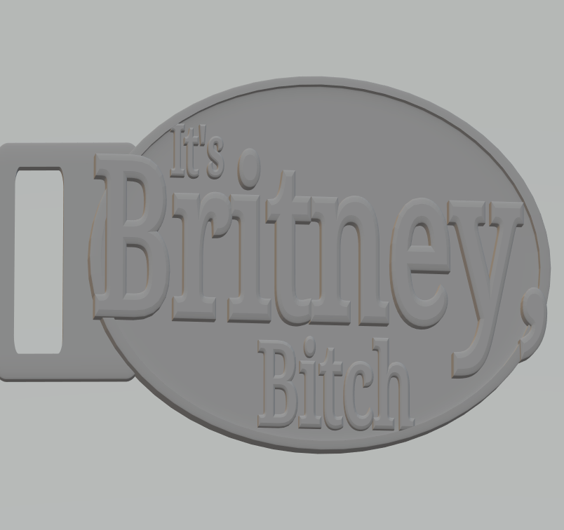 Free 3D file FHW: Its Britney Belt Buckle ( Britney Spears) 🎭・3D ...