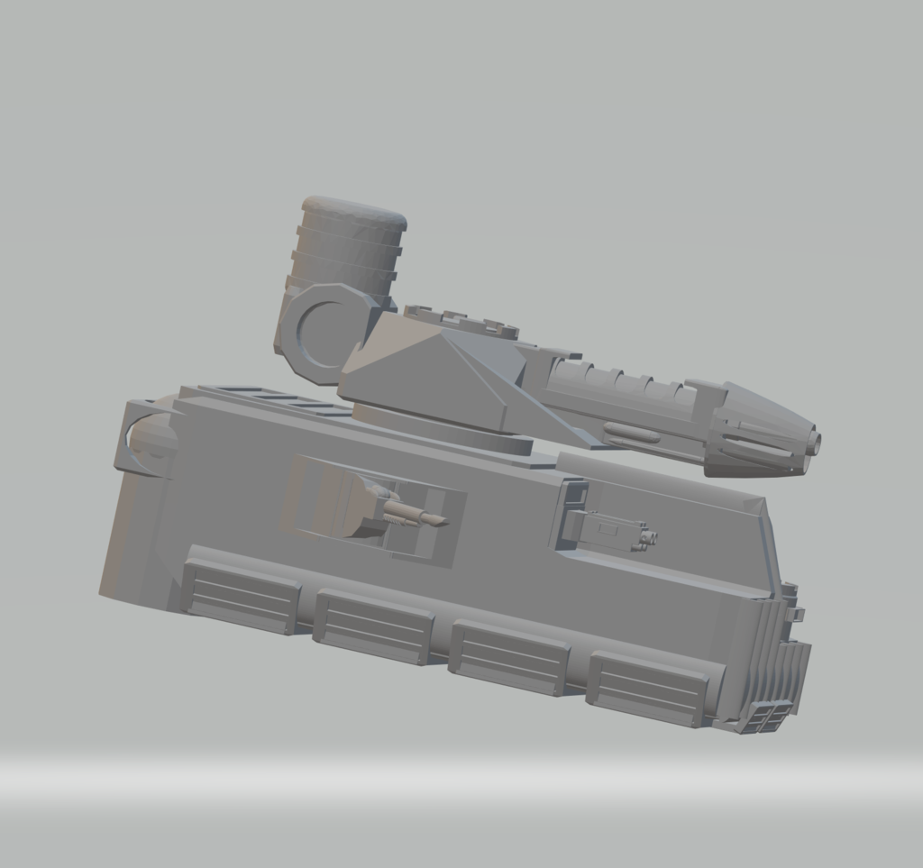 Free 3D file FHW: GBJ hover tank v1.1 heat cannon, Lazer cannon ...