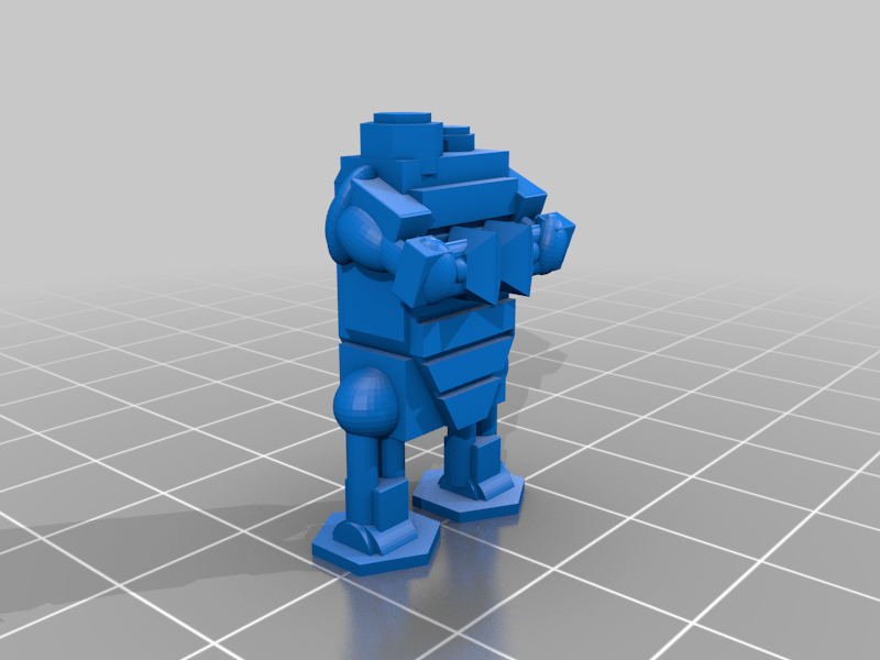 Free 3d File Fhw Battle Force Worker Bot With Base・3d Print Model To