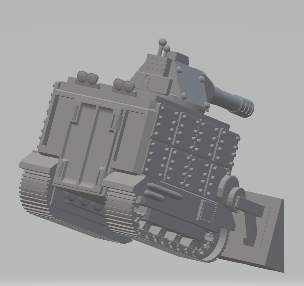 Free 3D file FHW: Mining Car Tank v1.2 (grot army)・3D printable model ...