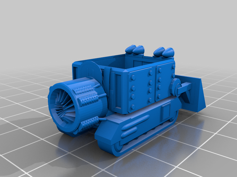 Free 3D file FHW: Jet Powered Mining Car・3D print model to download・Cults