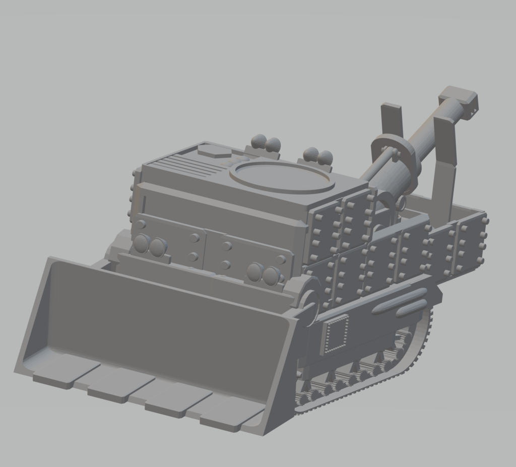 Free 3D file FHW: Grot Army artillery tank (grim dark)・3D printing ...