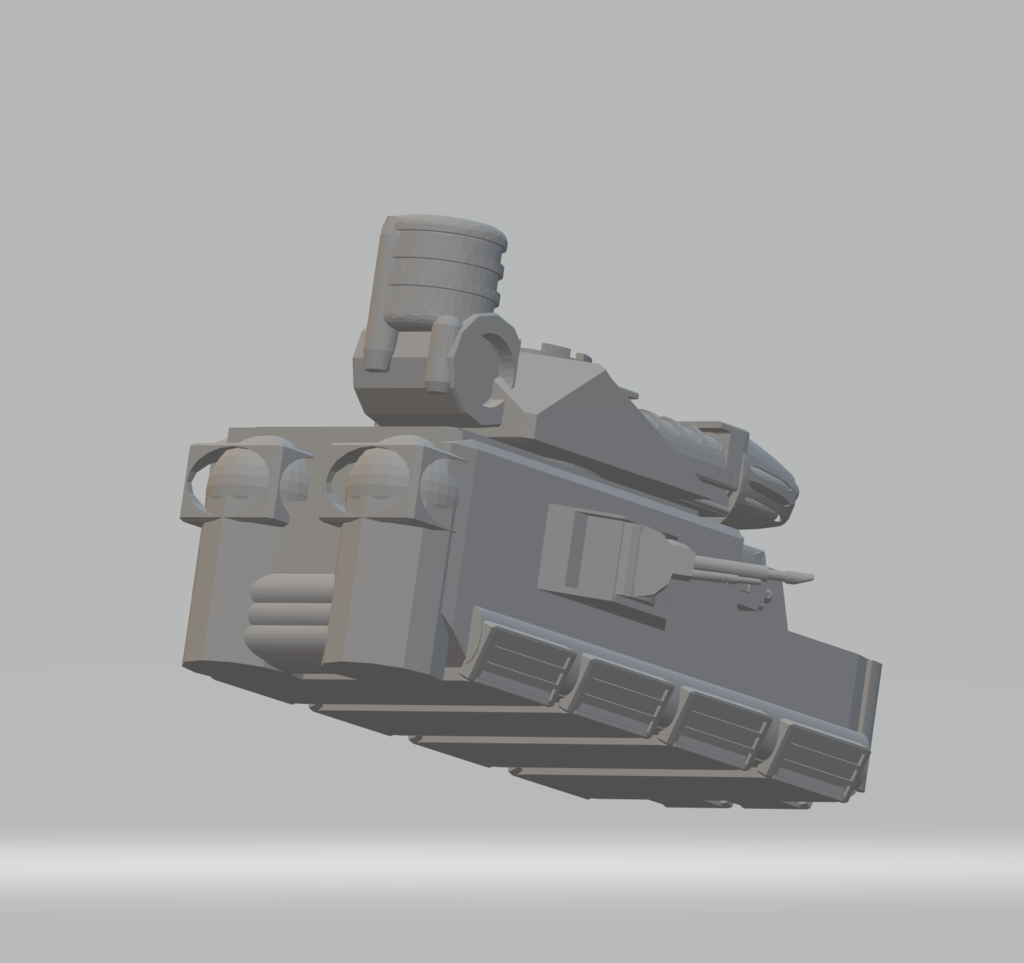 Free 3D file FHW: GBJ hover tank v1.1 heat cannon, Lazer cannon sponsions・3D print design to ...