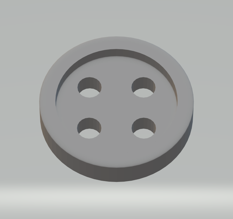 Free 3D file FHW: Simple shirt buttons 2 hole, 4 hole・3D print model to ...