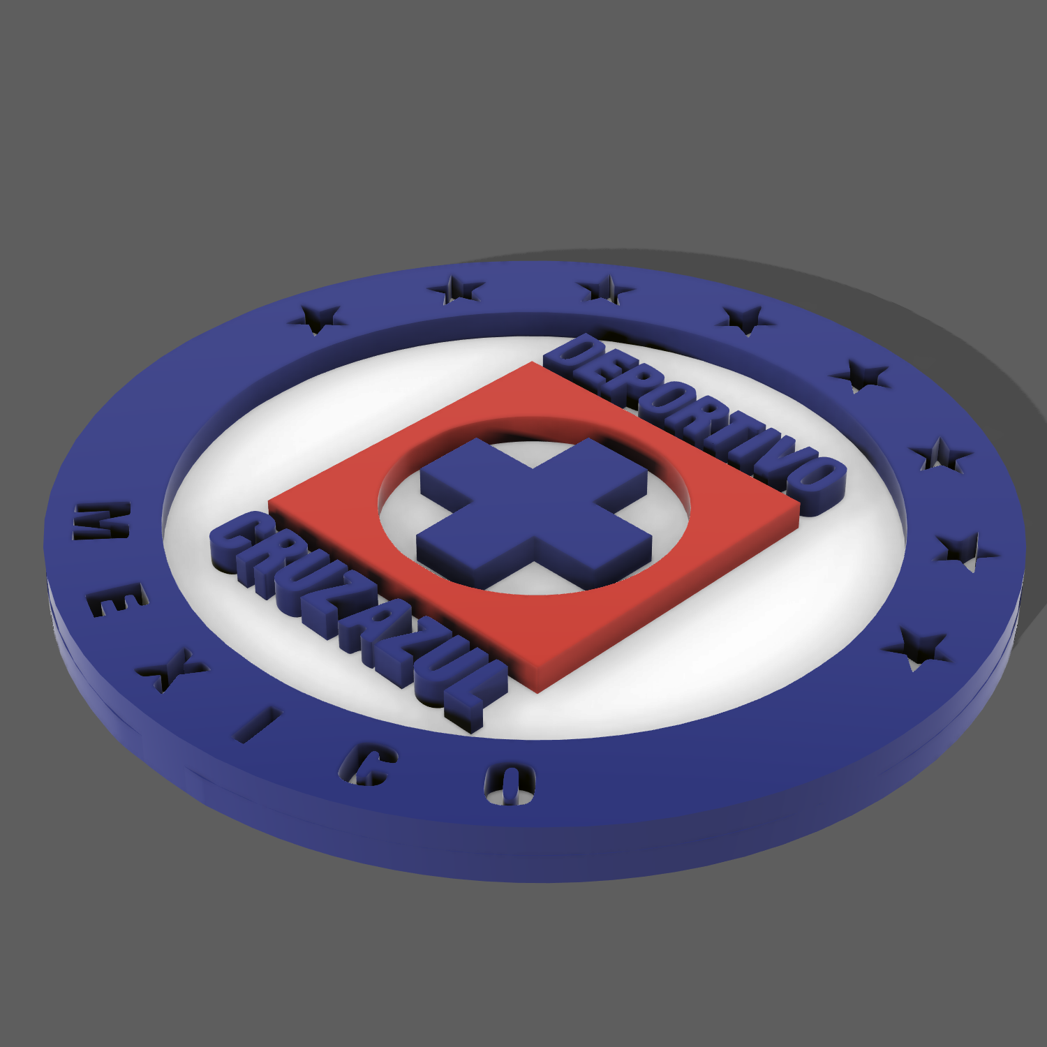 Archivo STL Cruz Azul Logo・Diseño imprimible en 3D para descargar・Cults