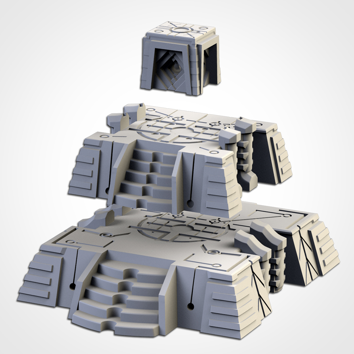 3D file XENO PYRAMIDS 👽・3D printer model to download・Cults