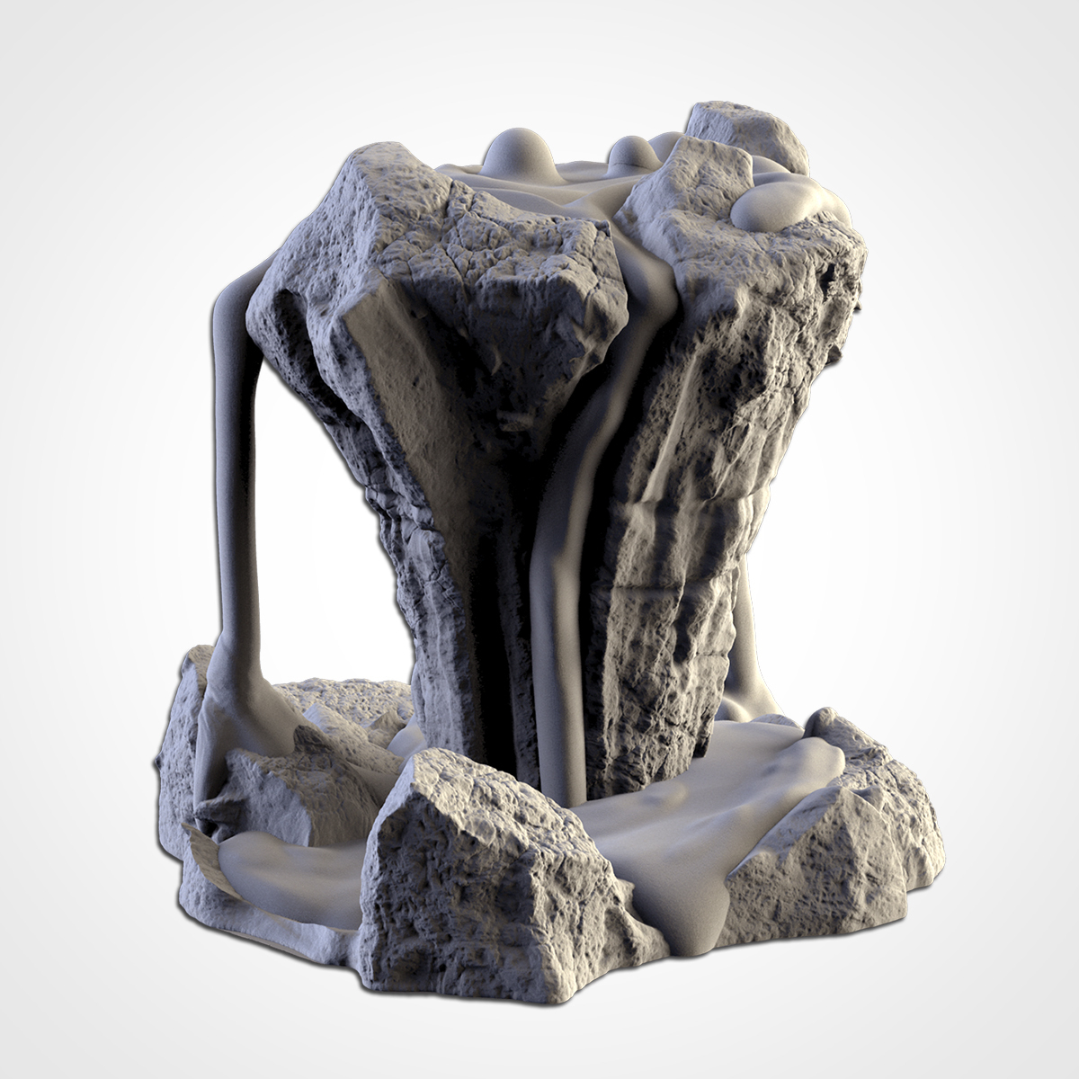 3D file VOLCANIC TERRAIN・3D print design to download・Cults