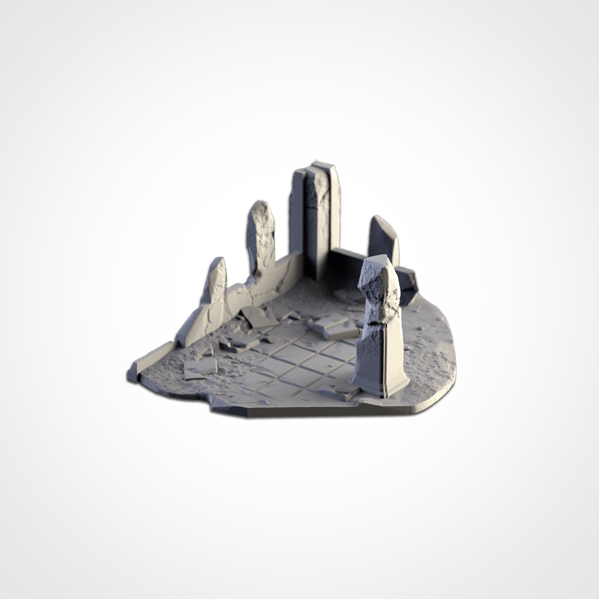 Download STL file CITY RUINS • 3D printer design ・ Cults