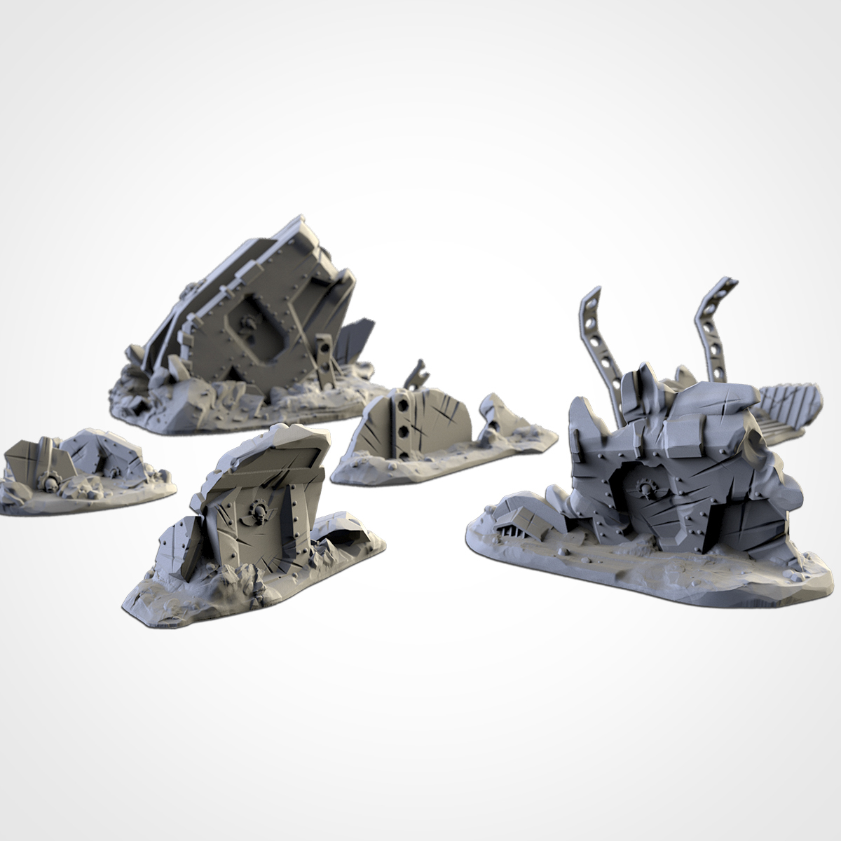 Archivo STL CRASHED VEHICLES・Modelo imprimible en 3D para descargar・Cults