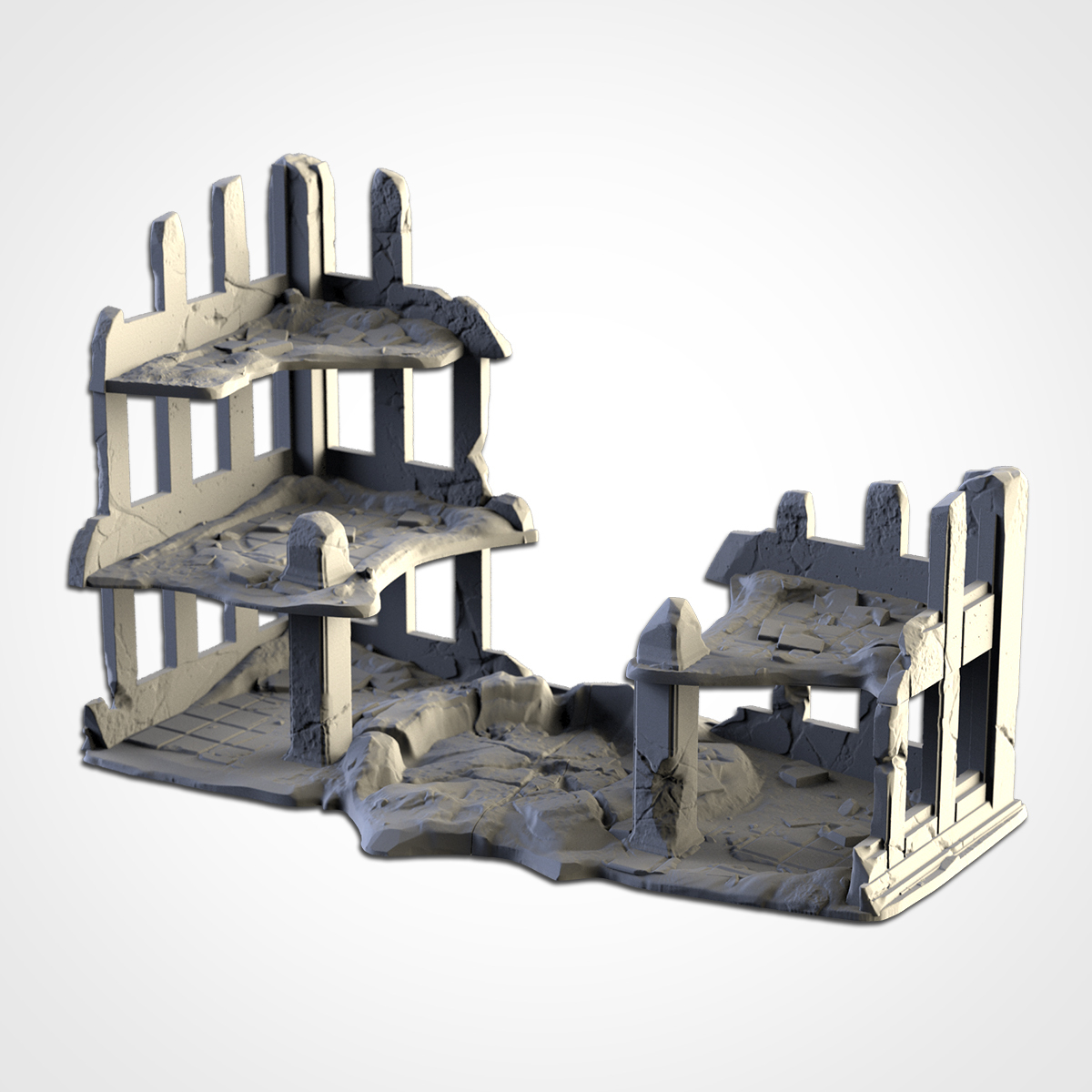 3D file CITY RUINS・Template to download and 3D print・Cults