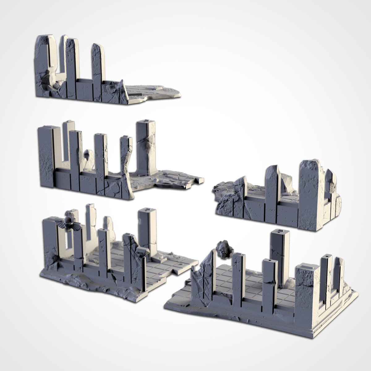 3D file CITY RUINS・Template to download and 3D print・Cults