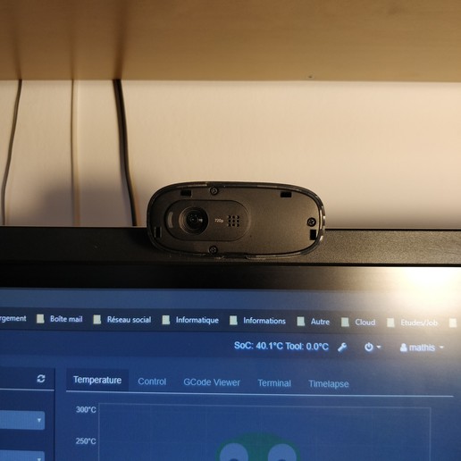 Download free STL file Logitech C270 lens cap • 3D printable template ...