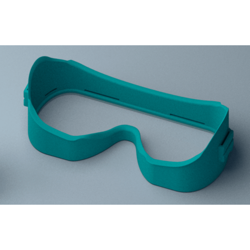 Download 3D printing designs Google replaceable visor v1 (flat) ・ Cults