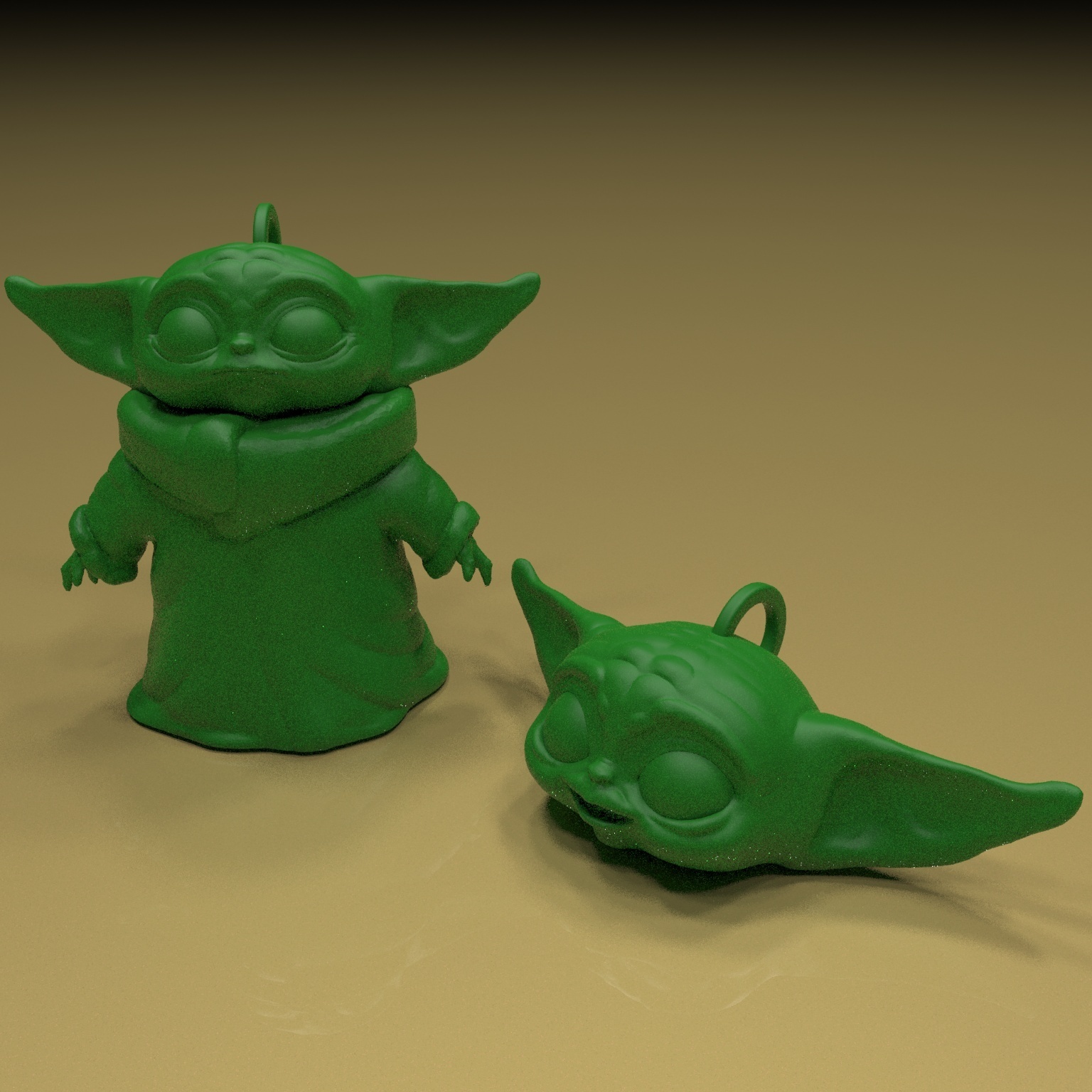 Free STL file yoda key chain・3D printer design to download・Cults