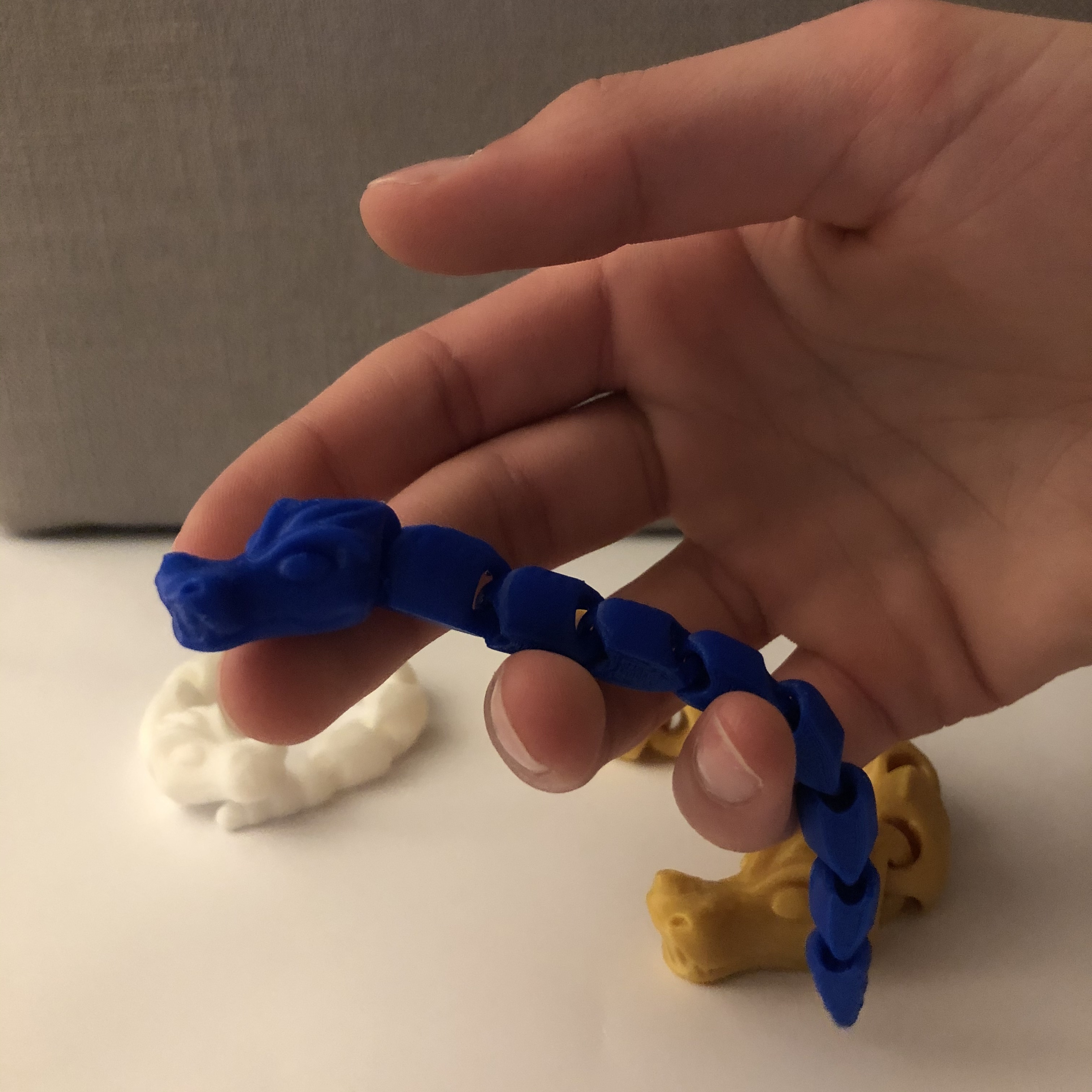 STL file Flexy cute snake - Flexy snake print-in-place・3D printing idea ...