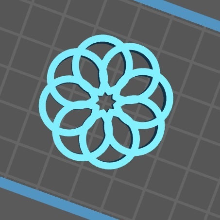 STL file Mudejar Arabian flower with central star・3D printing template ...