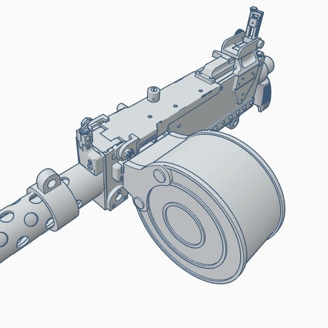 3D file 1:1 Terminator 3 M1919 Ammo Drum 🥁・3D printable design to ...