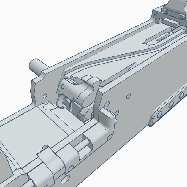 STL file 1:1 Browning M1919 (M1919A4) 30 Cal Machine Gun 🔫・3D print design to download・Cults