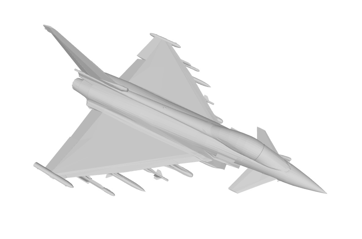 Free OBJ file Eurofighter Typhoon 🥷・Design to download and 3D print・Cults