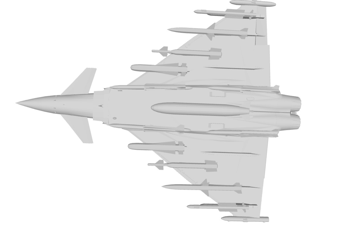 Free OBJ file Eurofighter Typhoon 🥷・Design to download and 3D print・Cults