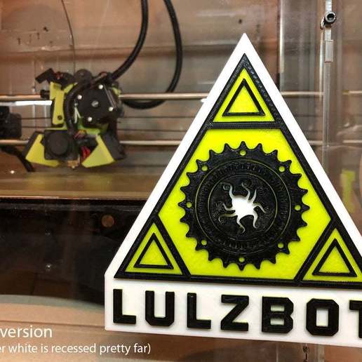 Descargar Modelos 3D para imprimir gratis Logotipo de Lulzbot en capas para extrusión simple ...