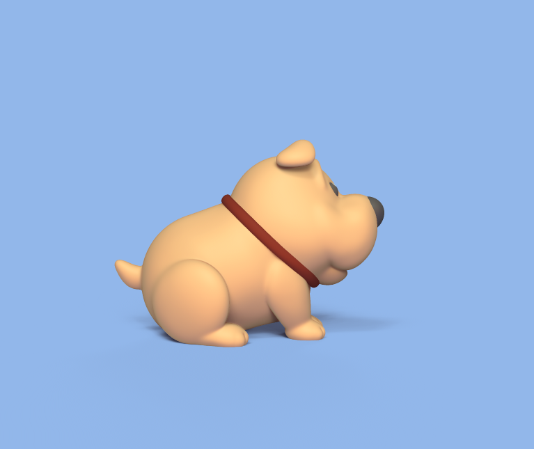 3D file Cartoon Dog 🐕・3D print model to download・Cults