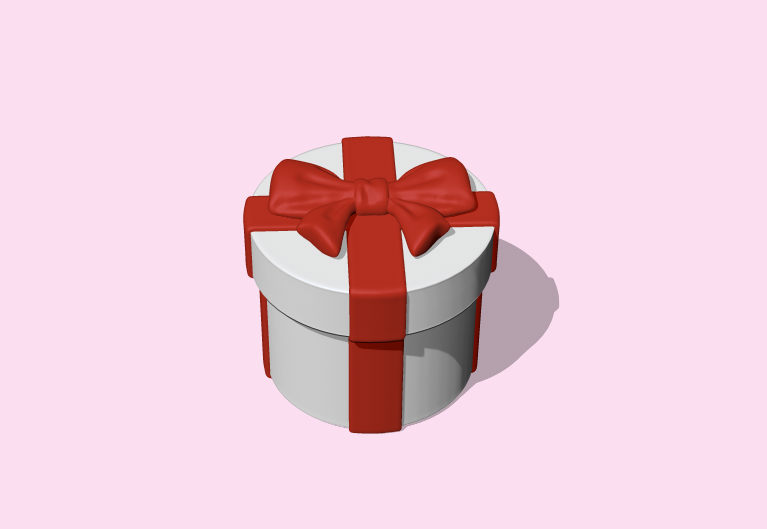 3D file Cute Round Gift Box 🎁・3D printer design to download・Cults