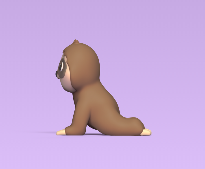 3D file Happy Sloth・3D printer design to download・Cults