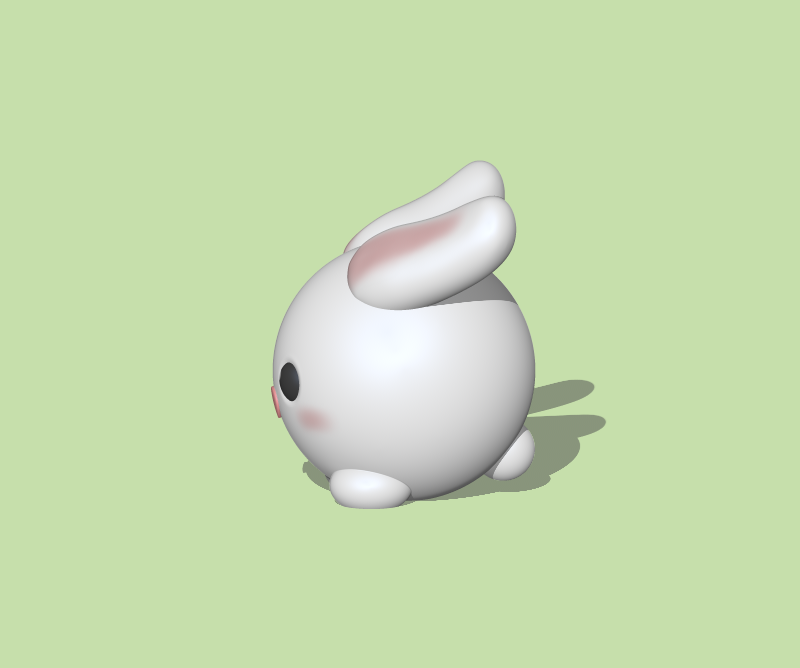 3D file Cute round Bunny・Design to download and 3D print・Cults