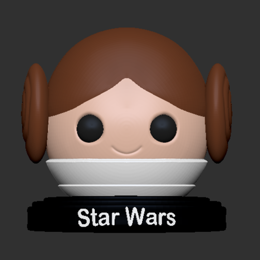 Download Free Stl File Princess Leia • 3d Print Template ・ Cults