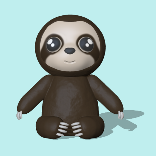 Download STL file Sloth • 3D printing model ・ Cults