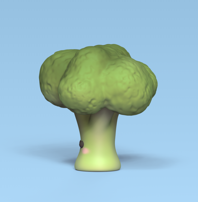3D file Cute Broccoli・Template to download and 3D print・Cults