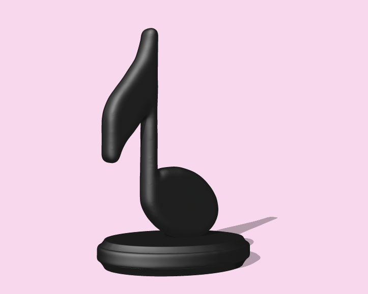3D file Musical Note Statue 🗿・3D printing design to download・Cults