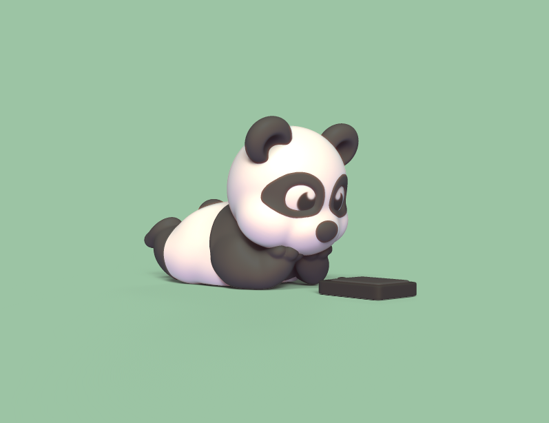 3D file Panda Phone・3D print design to download・Cults