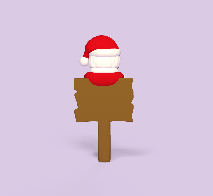 3D file Santa Claus Wooden Sign・3D printing template to download・Cults