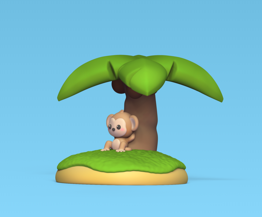 3D file Monkey Island 🐒・3D print design to download・Cults