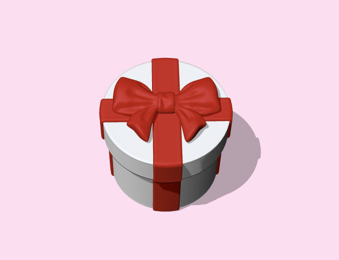 3D file Cute Round Gift Box 🎁・3D printer design to download・Cults