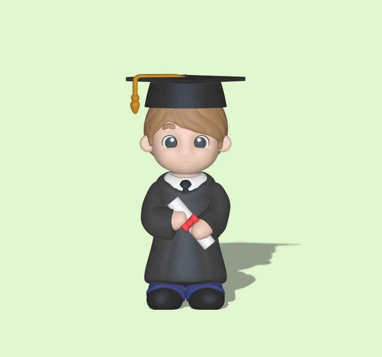 3D file Graduate Boy - Graduation gift・3D printer design to download・Cults