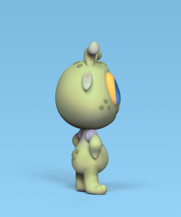 3D file Cute Alien・3D print design to download・Cults