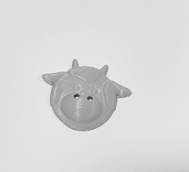 3D file Cow Button・3D printable model to download・Cults