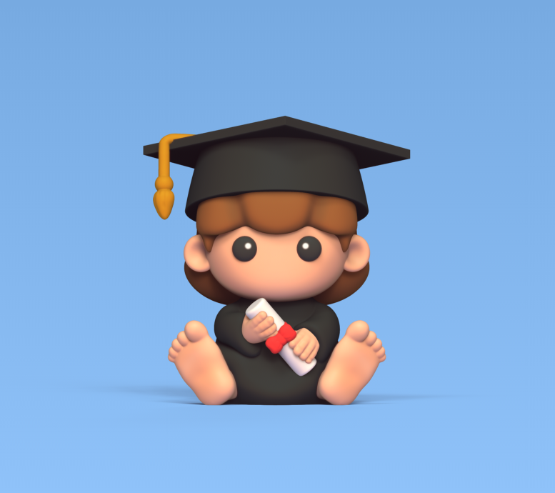 Archivo 3D Pequeño graduado・Objeto imprimible en 3D para descargar・Cults