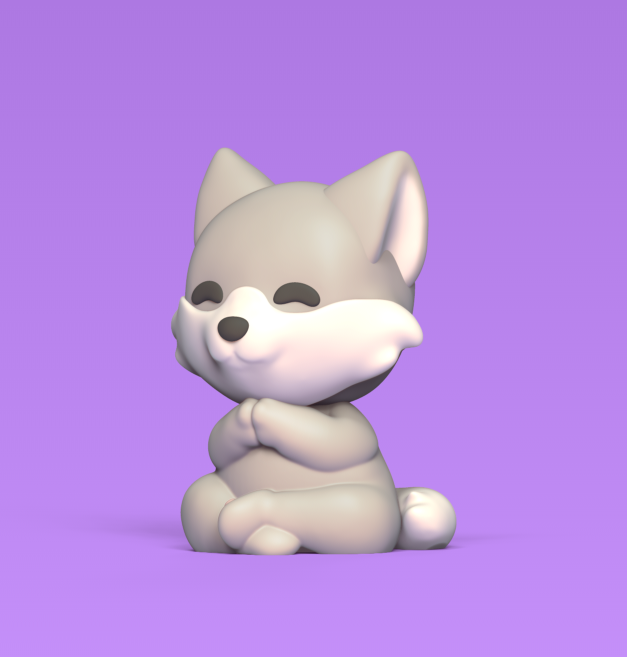3D file Wolf Yoga・3D print model to download・Cults